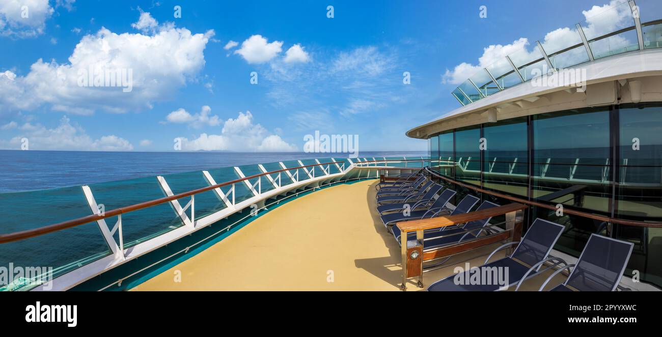 Panoramic Seattle ocean view with luxury cruise ship heading to ...