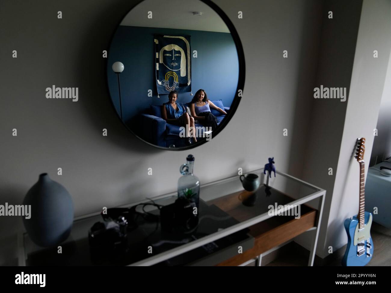 Twin sisters, Valeria, right, and Valentina, of the Colombian duo Vale ...
