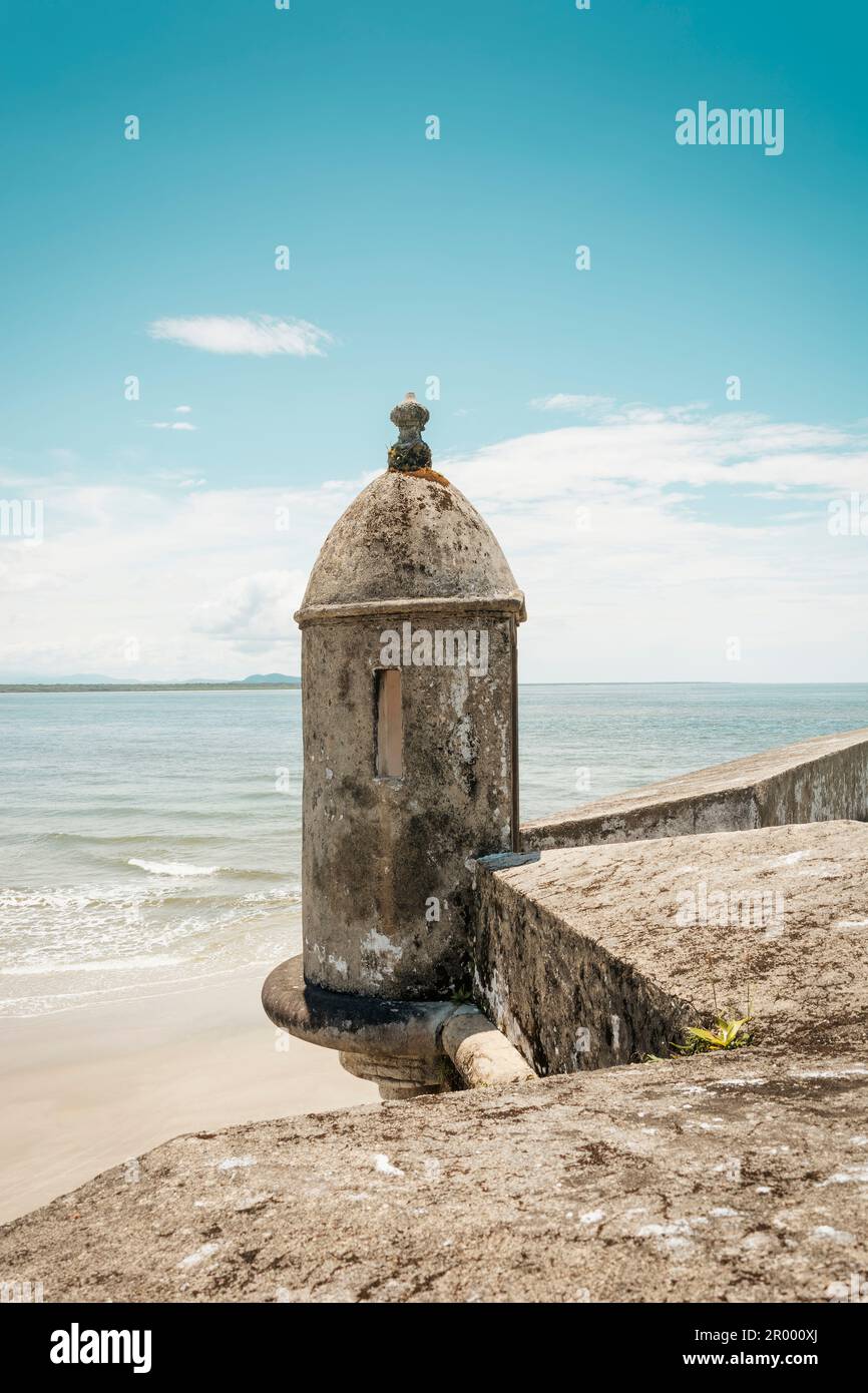 An ancient fortress by the beach. Built in a time long gone by, stands ...