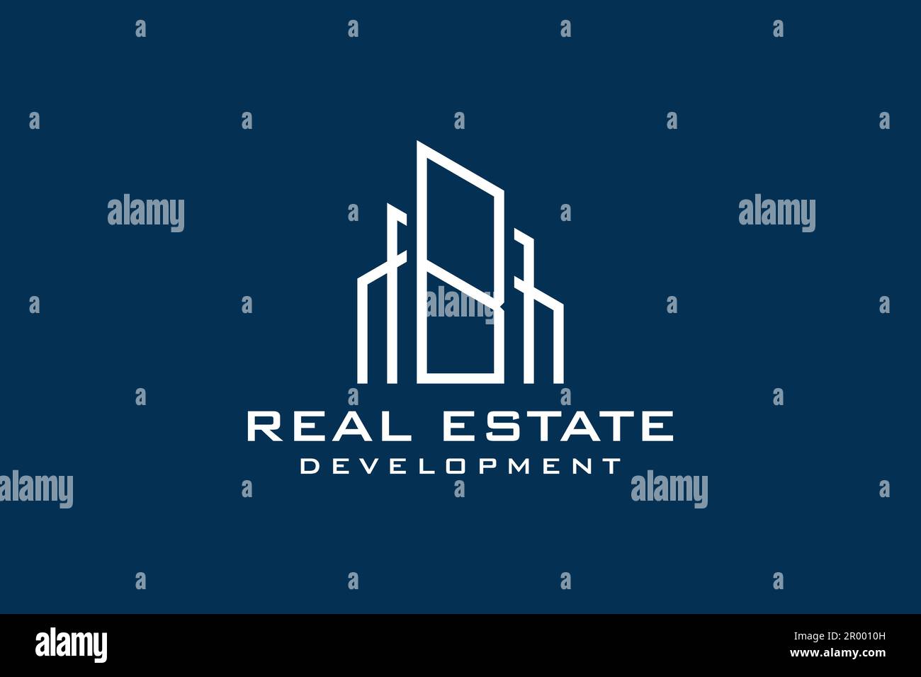 Letter B for Real Estate Remodeling Logo. Construction Architecture ...