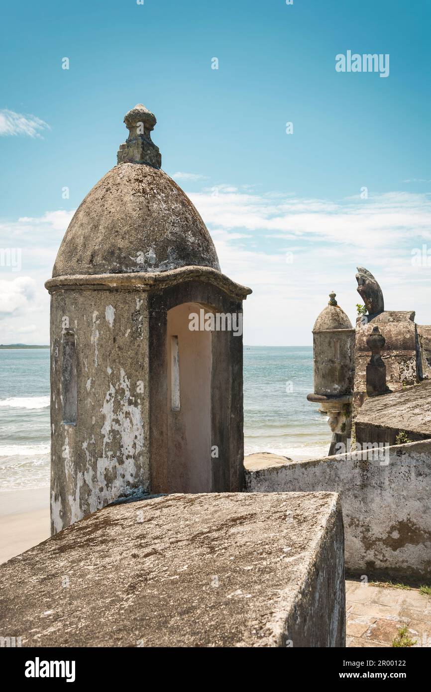 An ancient fortress by the beach. Built in a time long gone by, stands ...