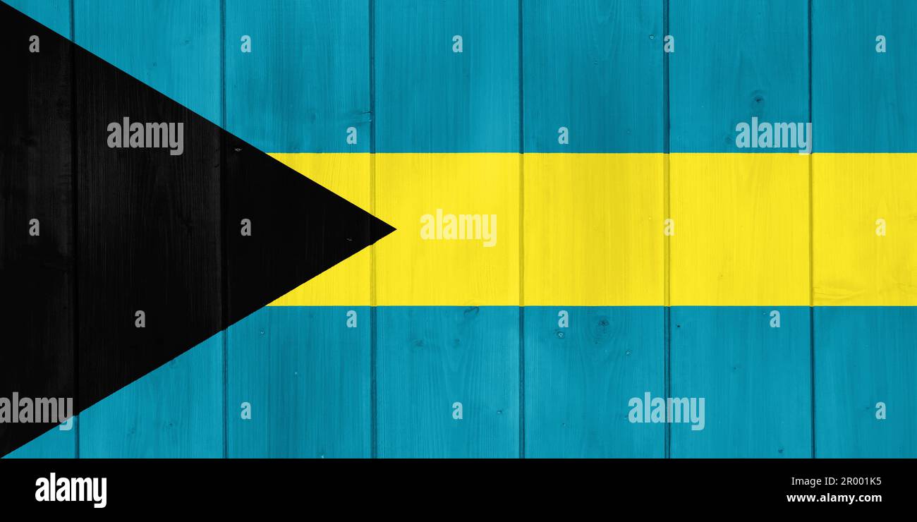 Flag of the Bahamas on a textured background. Concept collage Stock ...
