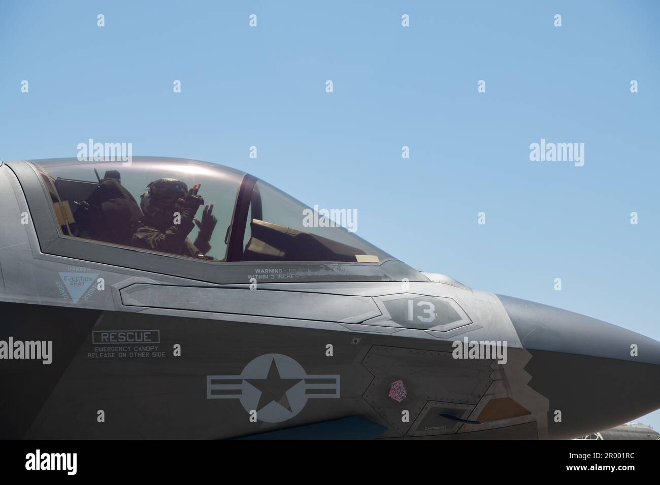 A U.S. Marine Corps F-35B Lightning II pilot assigned to Marine Attack ...