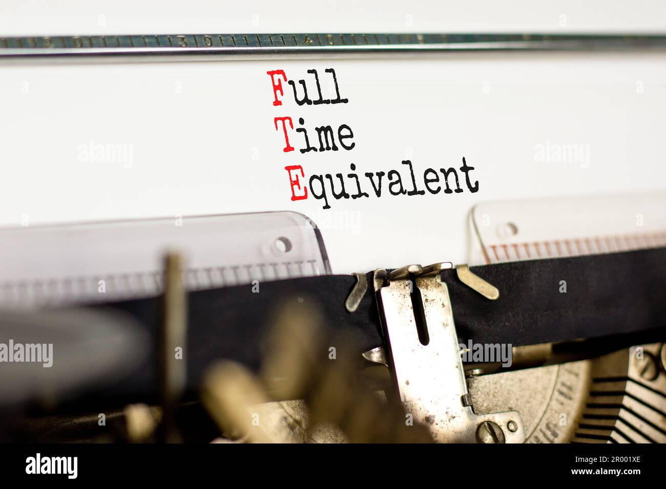 FTE Full time equivalent symbol. Concept words FTE Full time equivalent ...