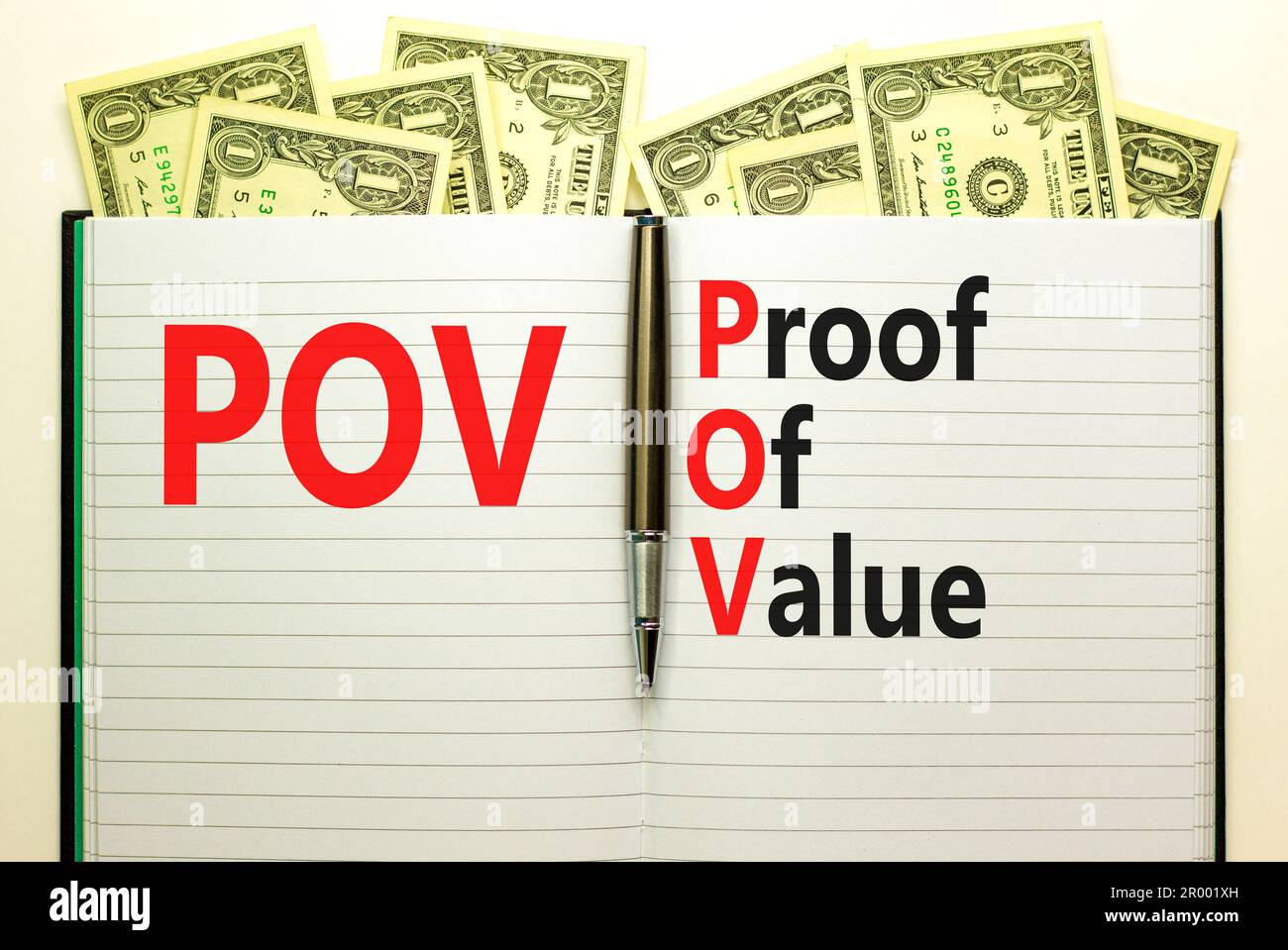 POV Proof of value symbol. Concept words POV Proof of value on ...
