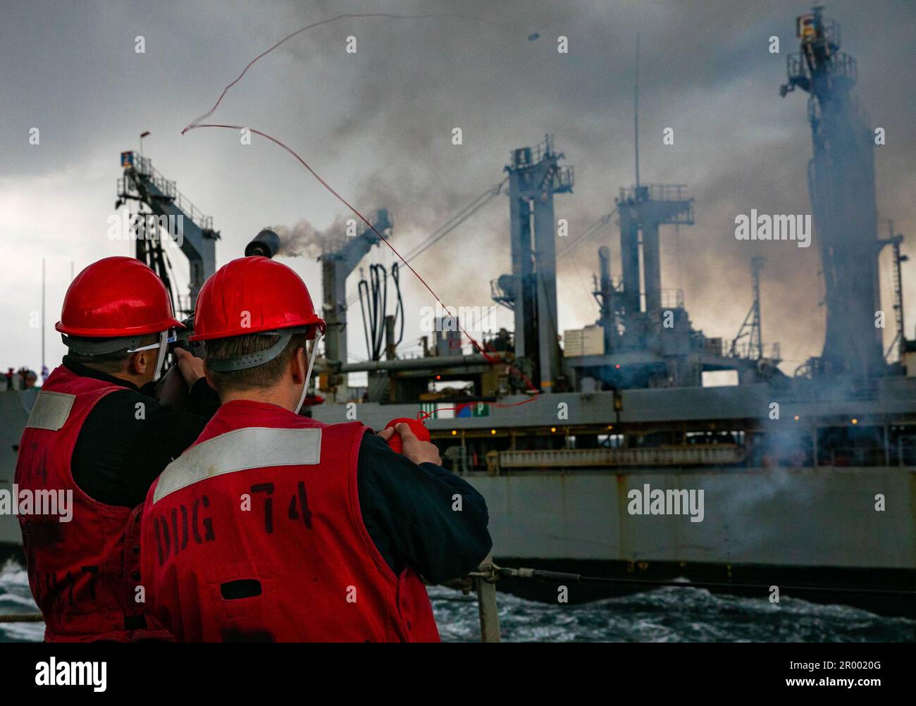 Gunner’s Mate 2nd Class Kyle Starrett, left, and Gunner’s Mate 3rd ...