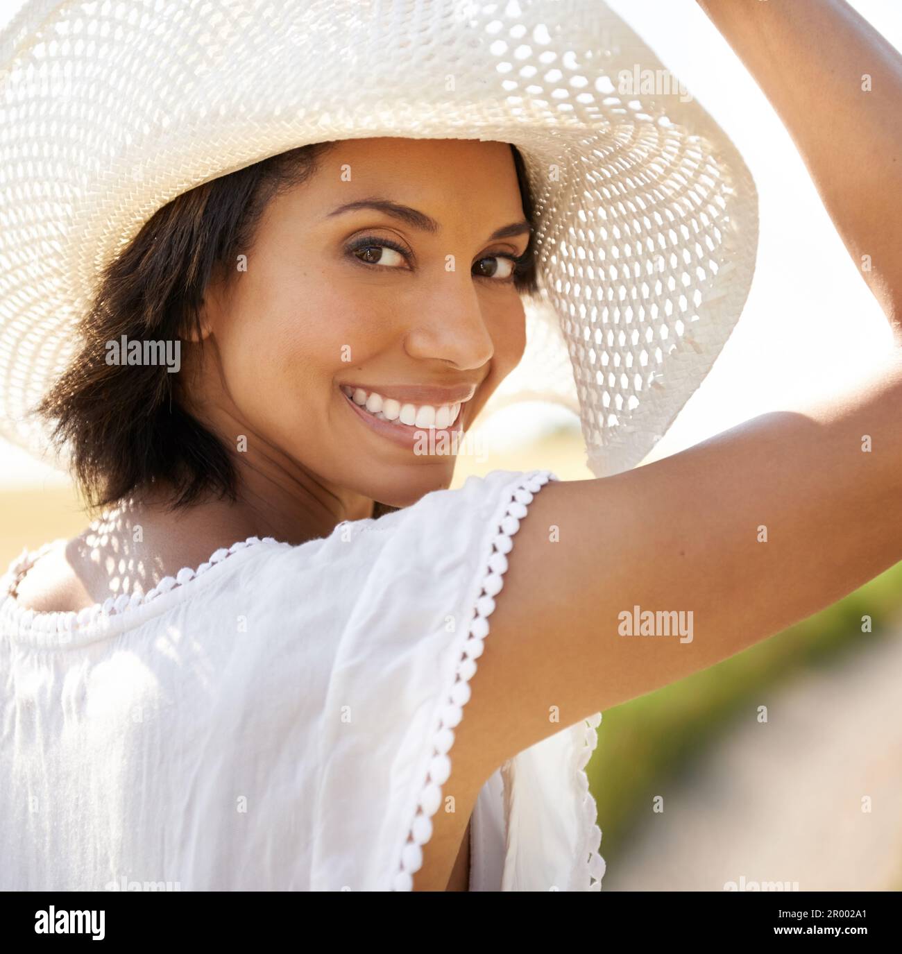 True beauty comes from within. Portrait of a beautiful woman spending ...