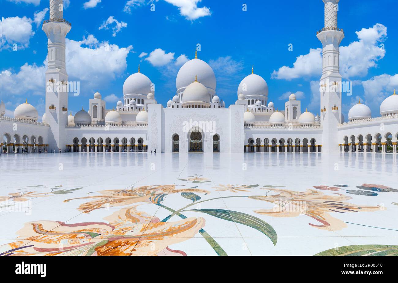 Abu Dhabi Grand Mosque, Iconic Landmark and Architectural Marvel of UAE ...