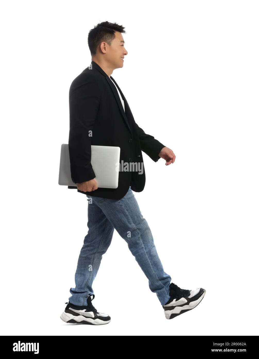Man walking profile full body hi-res stock photography and images - Alamy