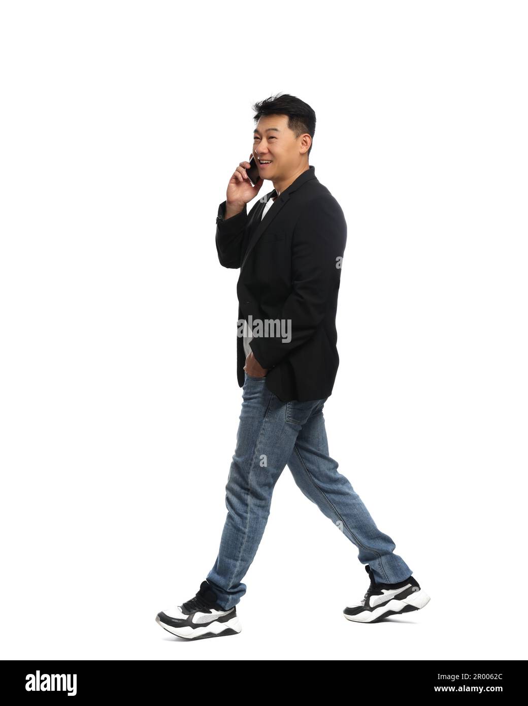 Asian man talking on Cut Out Stock Images & Pictures - Alamy