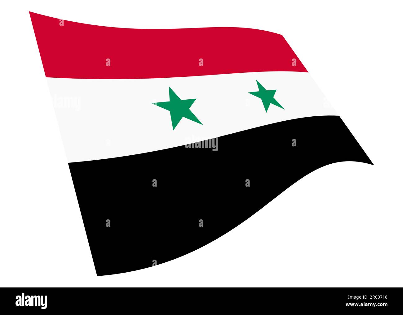 Syria flagpole 3d illustration hi-res stock photography and images - Alamy