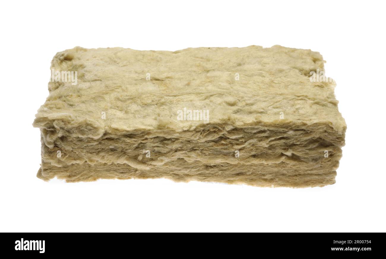 Layers of thermal insulation material on white background Stock Photo ...