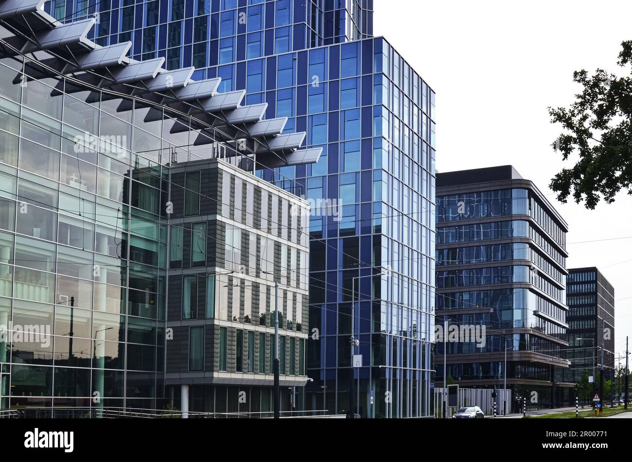 Exterior of beautiful modern skyscraper in city Stock Photo - Alamy