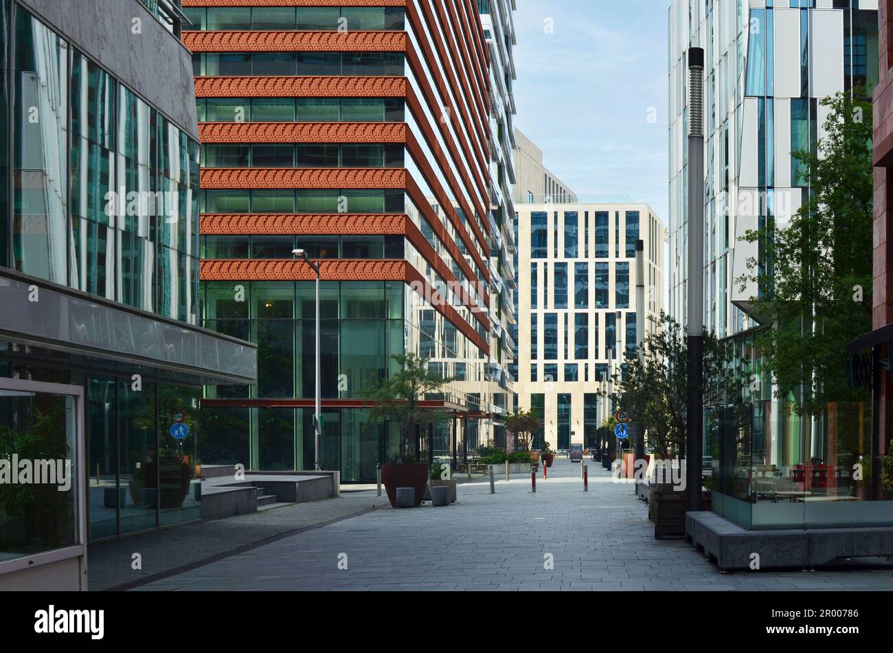 City street with beautiful modern urban architecture Stock Photo - Alamy