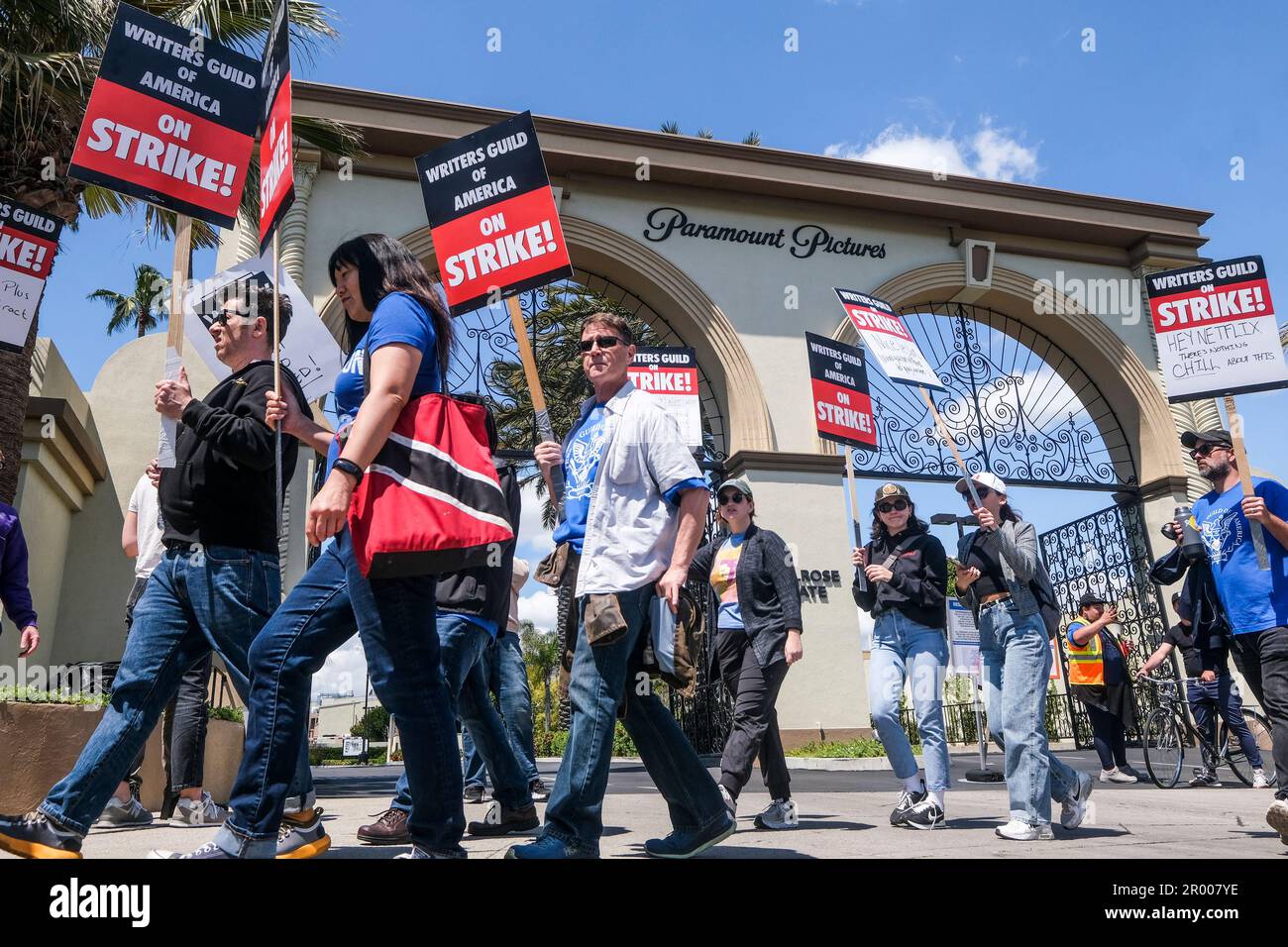 Los Angeles, California, USA. 5th May, 2023. Members of the The Writers ...
