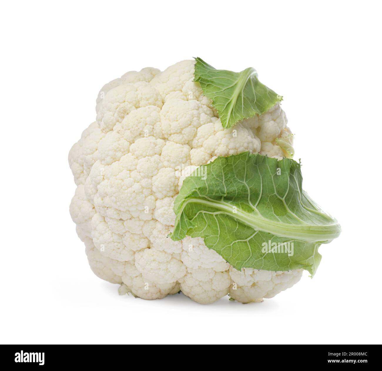 Whole fresh raw cauliflower on white background Stock Photo - Alamy