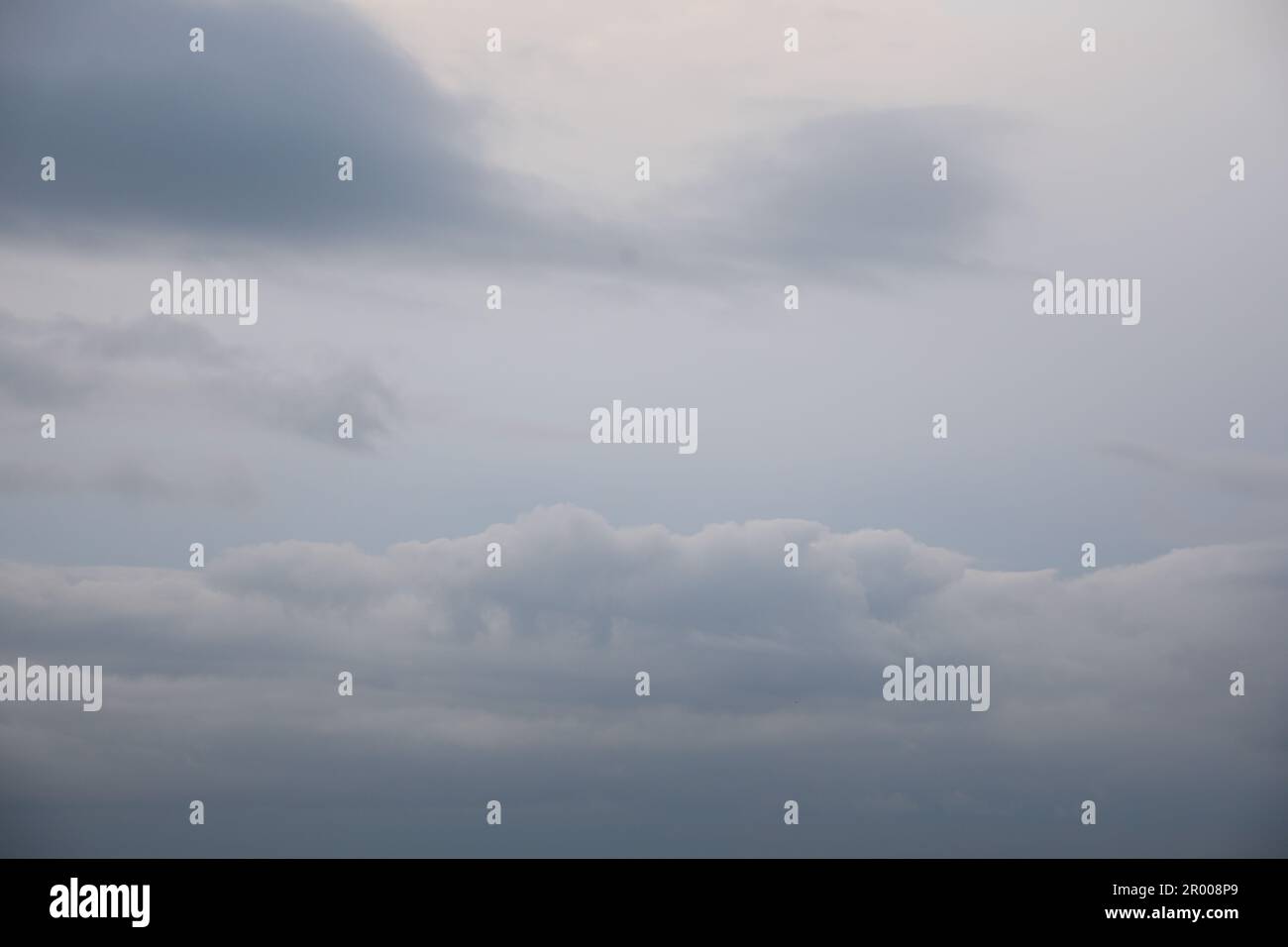 Picturesque view of grey sky with clouds Stock Photo - Alamy