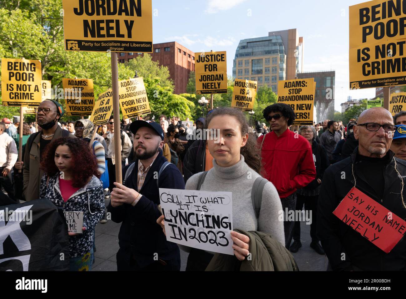 New York, New York, USA. 5th May, 2023. Demonstrators protest the ...