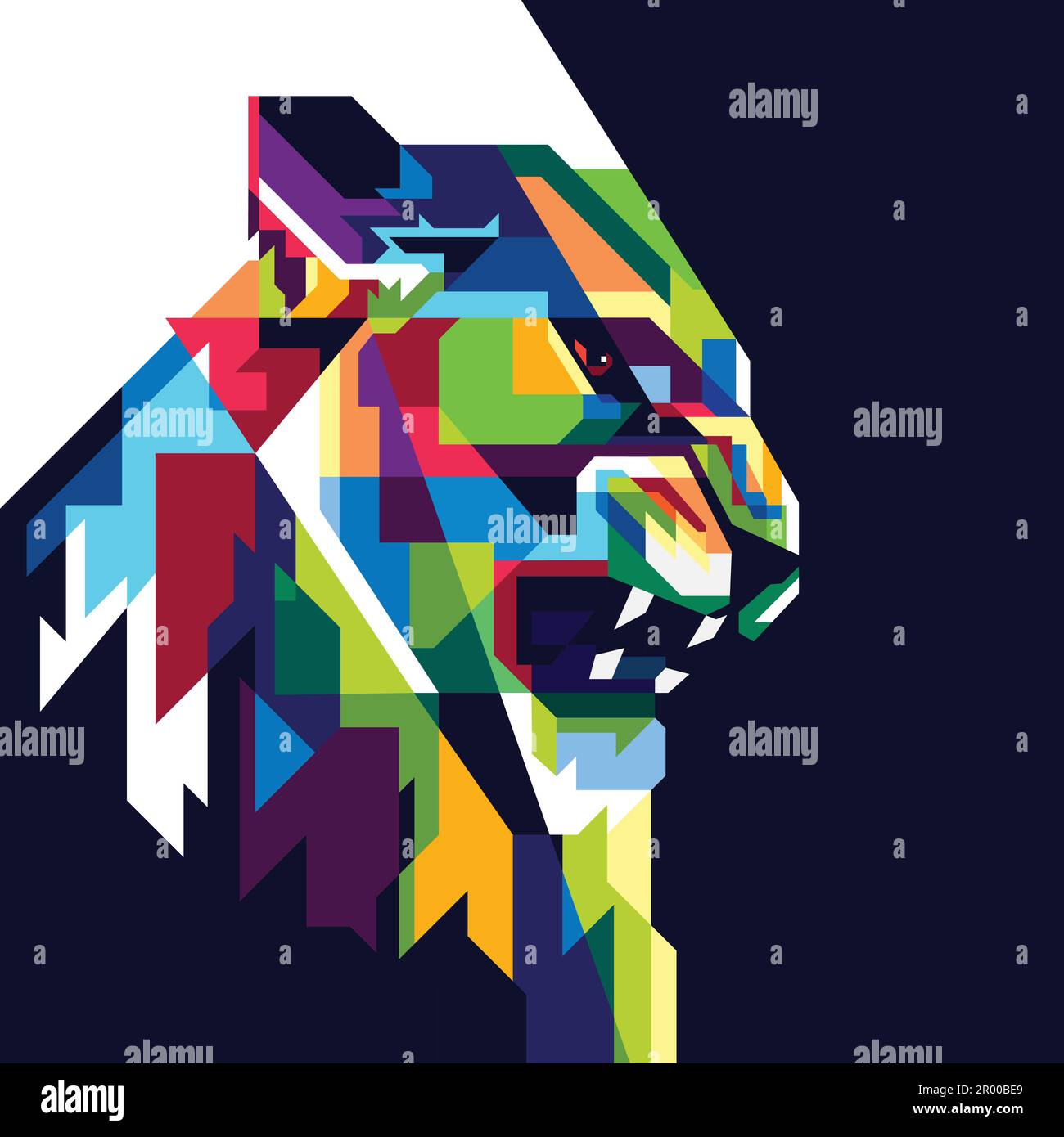 Abstract tiger artwork Stock Vector Images - Alamy