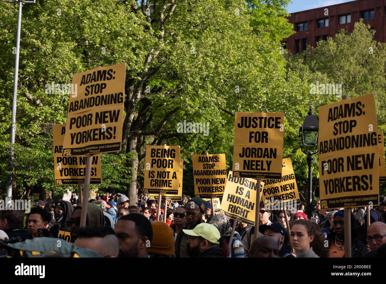 New York, New York, USA. 5th May, 2023. Demonstrators protest the ...