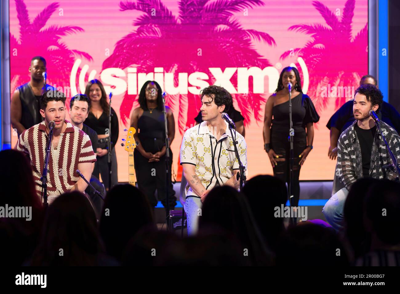 Nick Jonas, from left, Joe Jonas, and Kevin Jonas of the Jonas Brothers ...