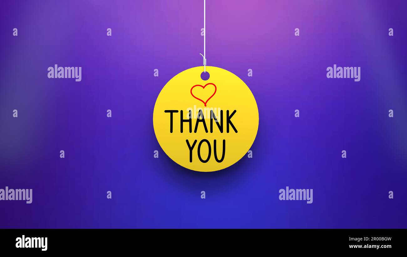 Thank you speech bubble hi-res stock photography and images - Alamy
