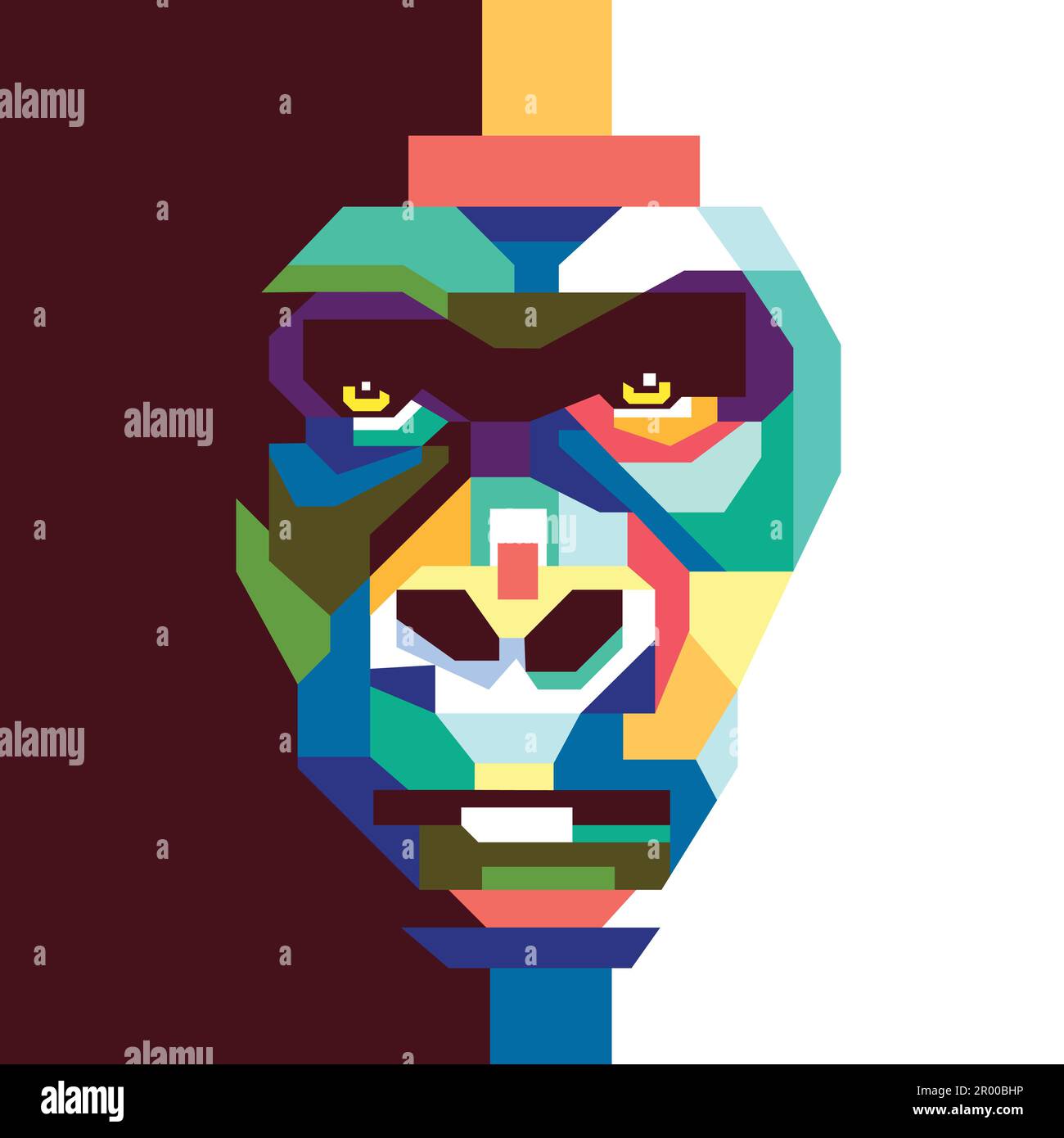 Paint face Stock Vector Images - Alamy