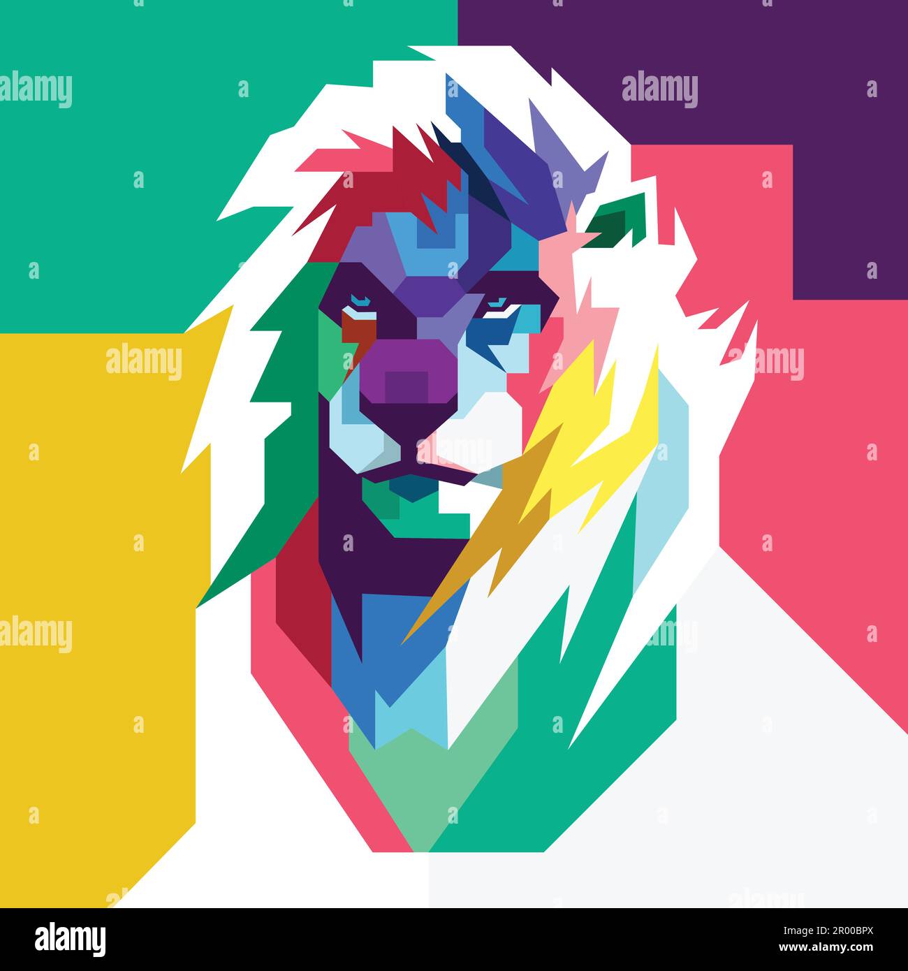Lion in art Stock Vector Images - Alamy