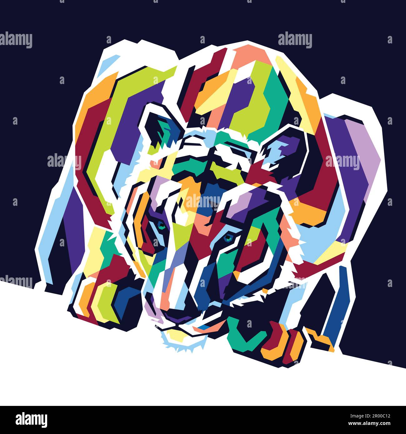 Abstract tiger artwork Stock Vector Images - Alamy