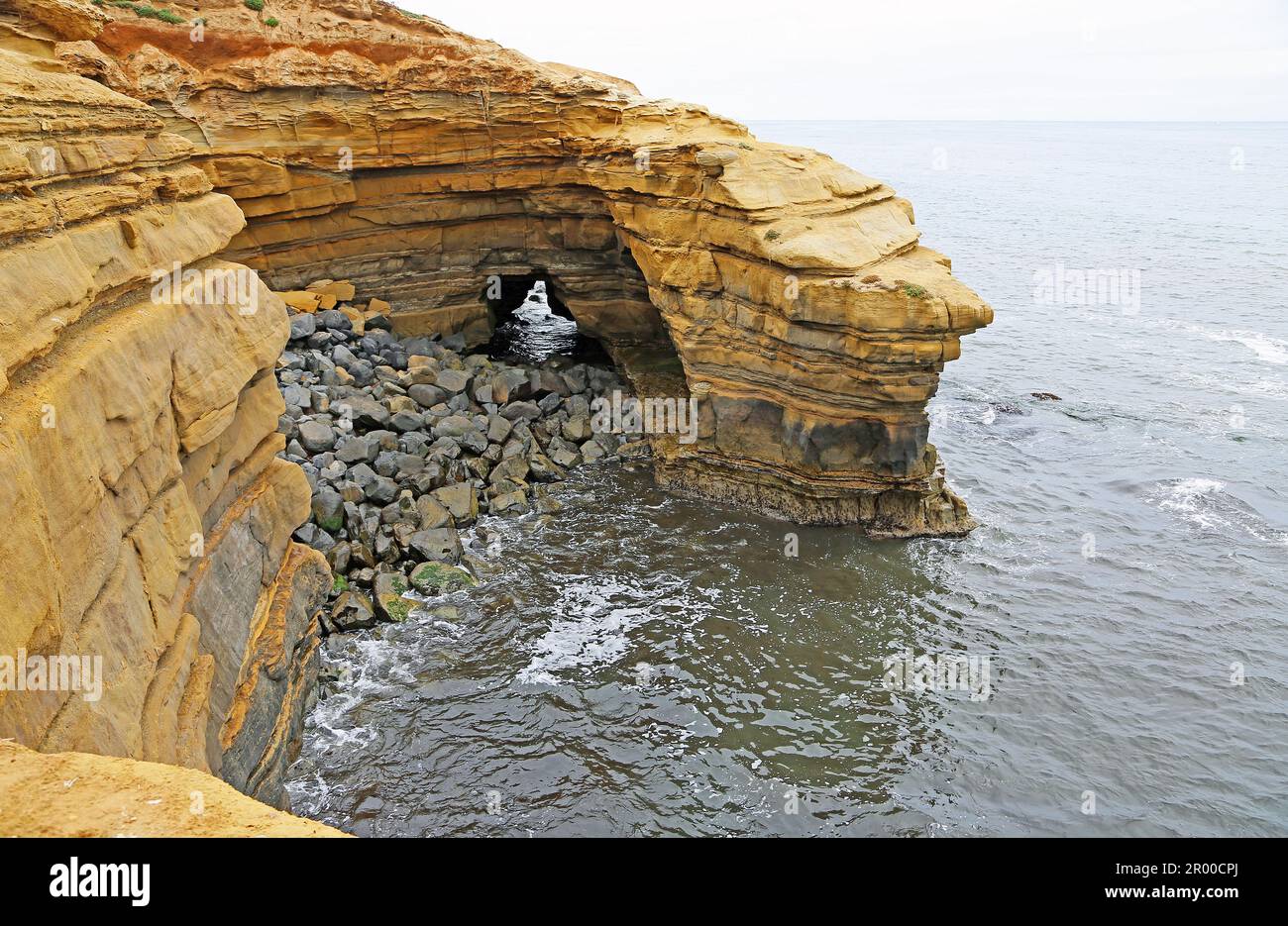 Natural cave - San Diego, California Stock Photo - Alamy