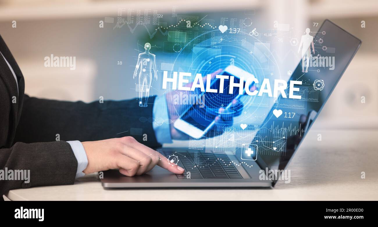 Doctor working a health check Stock Photo - Alamy