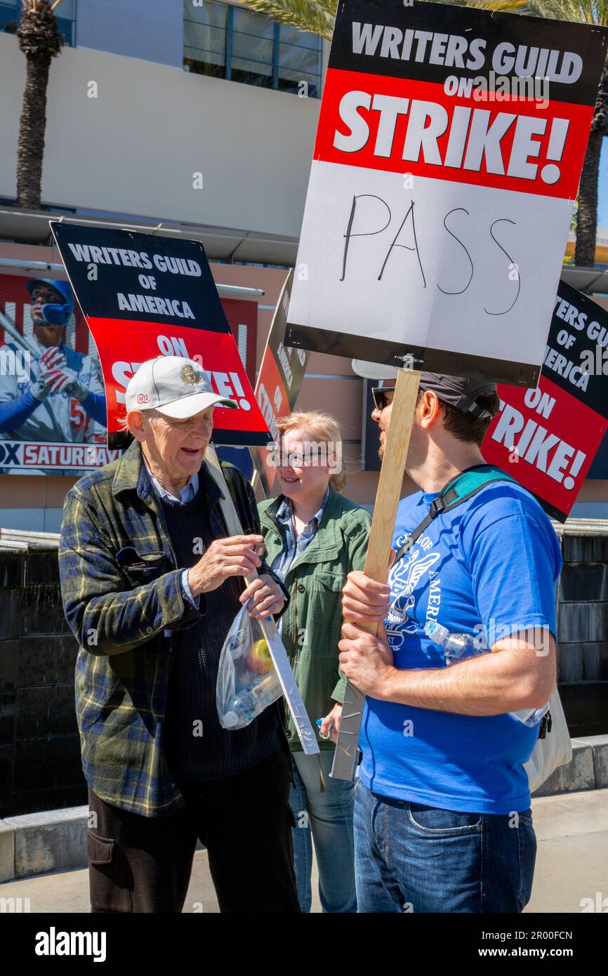 Writers Strike Picketing at Fox Studios Stock Photo - Alamy