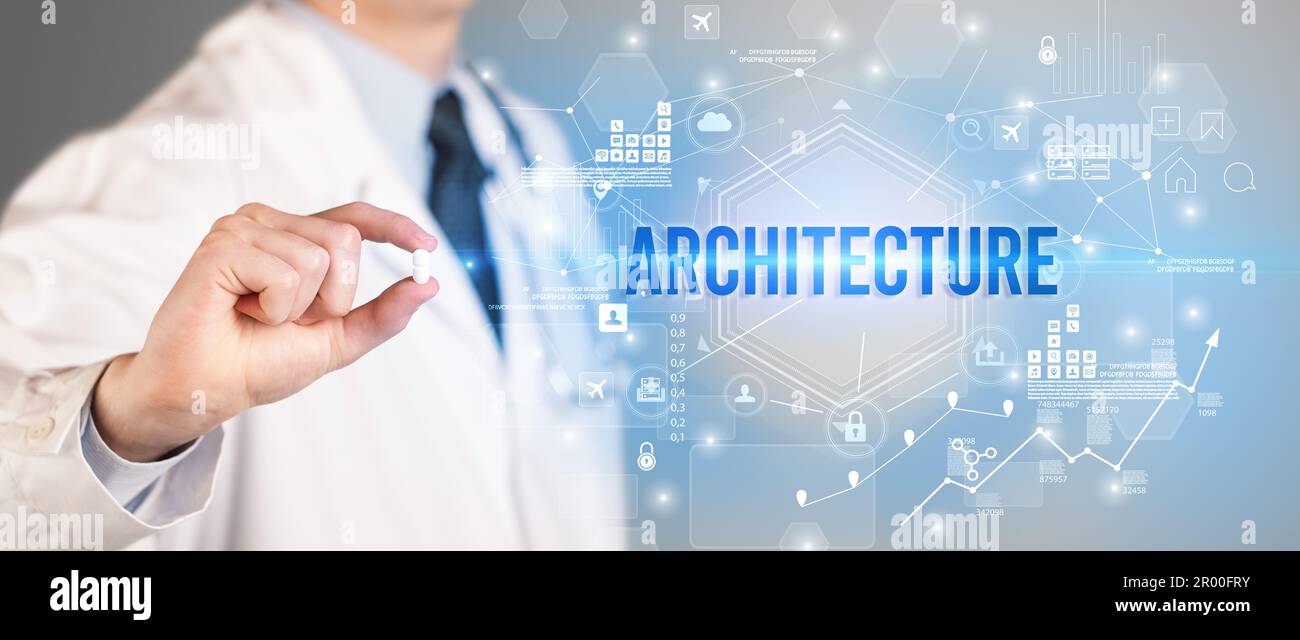 Doctor giving a pill concept Stock Photo - Alamy