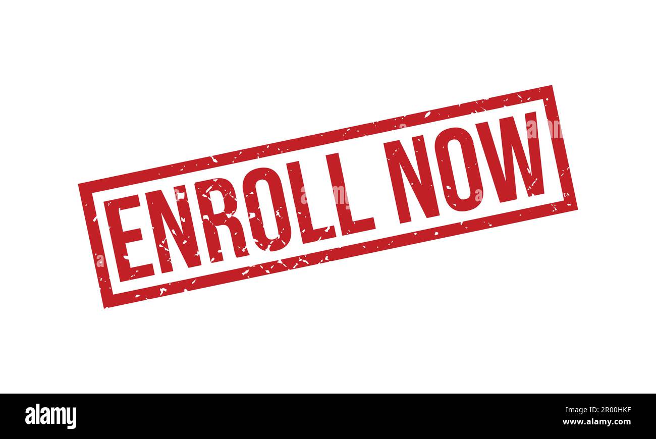 Enroll Now Rubber Stamp. Enroll Now Rubber Grunge Stamp Seal Vector ...