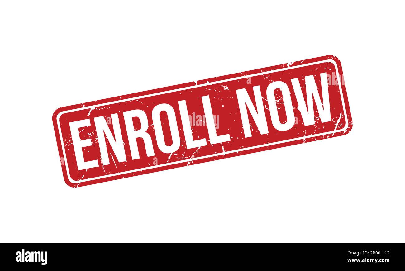 Enroll Now Rubber Stamp. Enroll Now Rubber Grunge Stamp Seal Vector ...