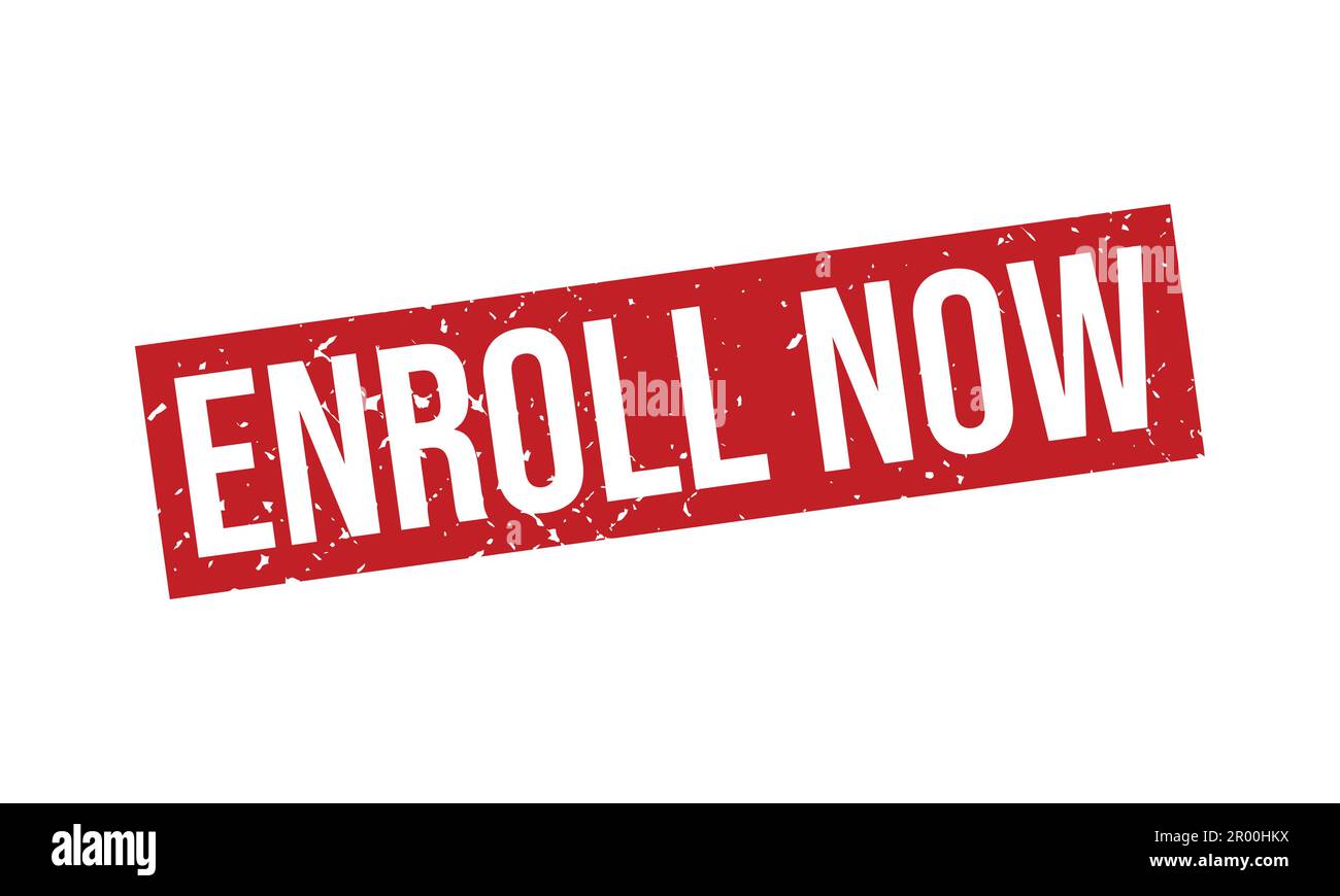 Enroll Now Rubber Stamp. Enroll Now Rubber Grunge Stamp Seal Vector ...