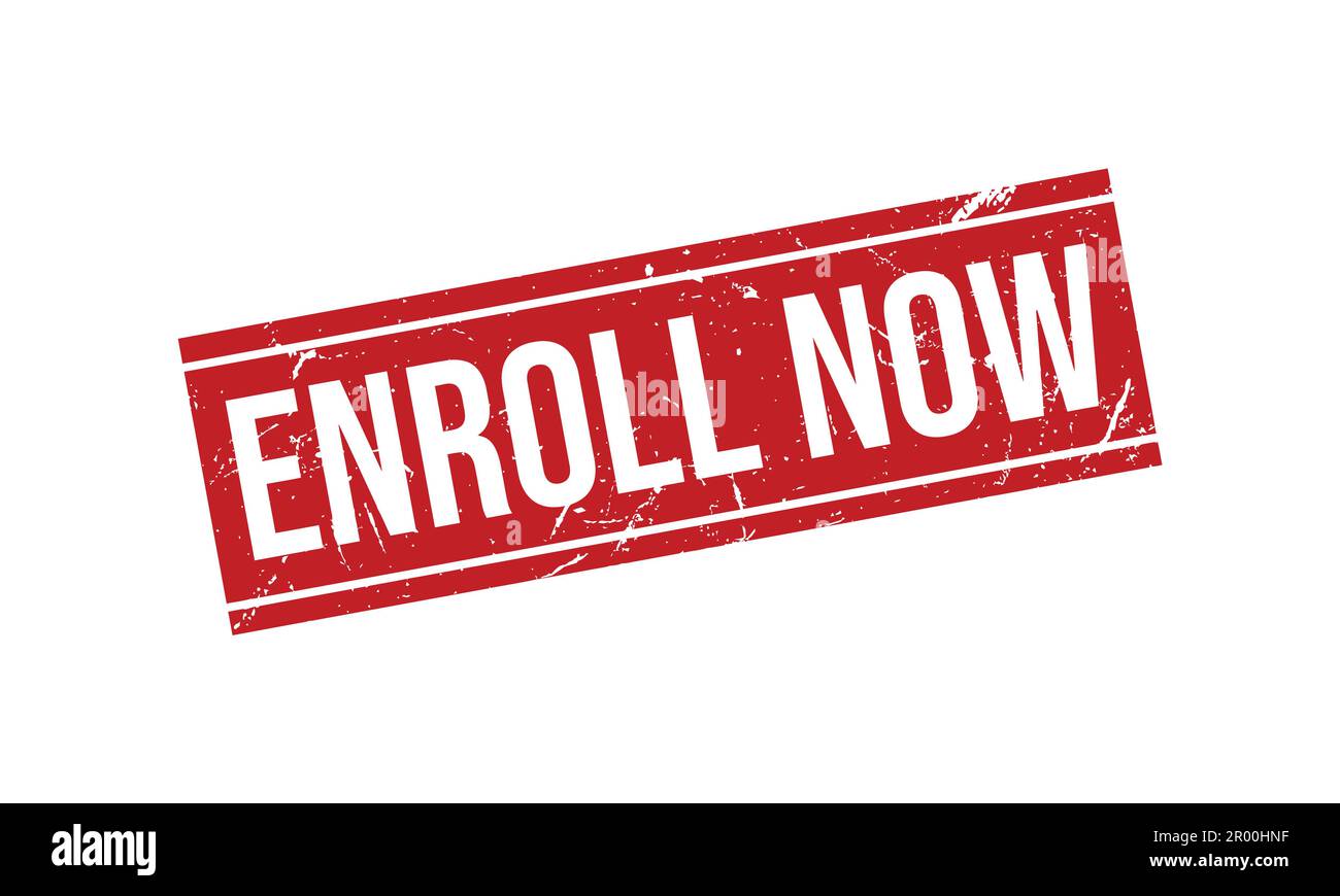 Enroll Now Rubber Stamp. Enroll Now Rubber Grunge Stamp Seal Vector ...