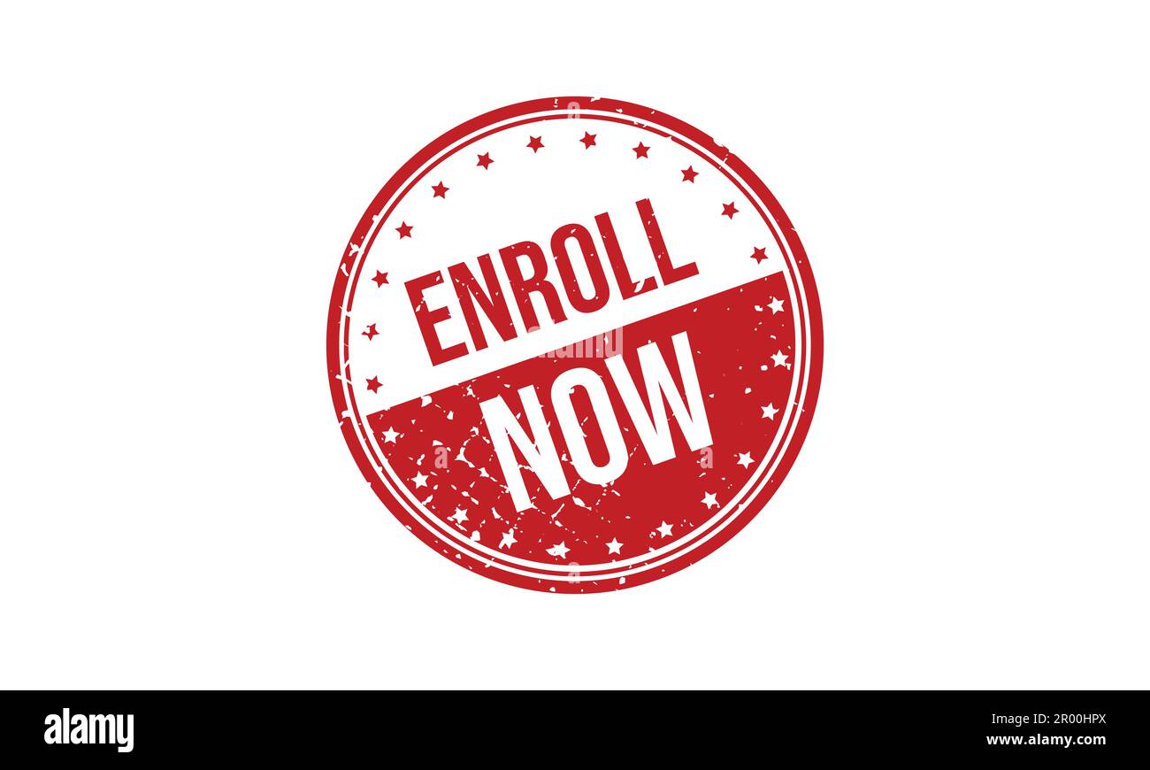 Enroll now stamp hi-res stock photography and images - Alamy