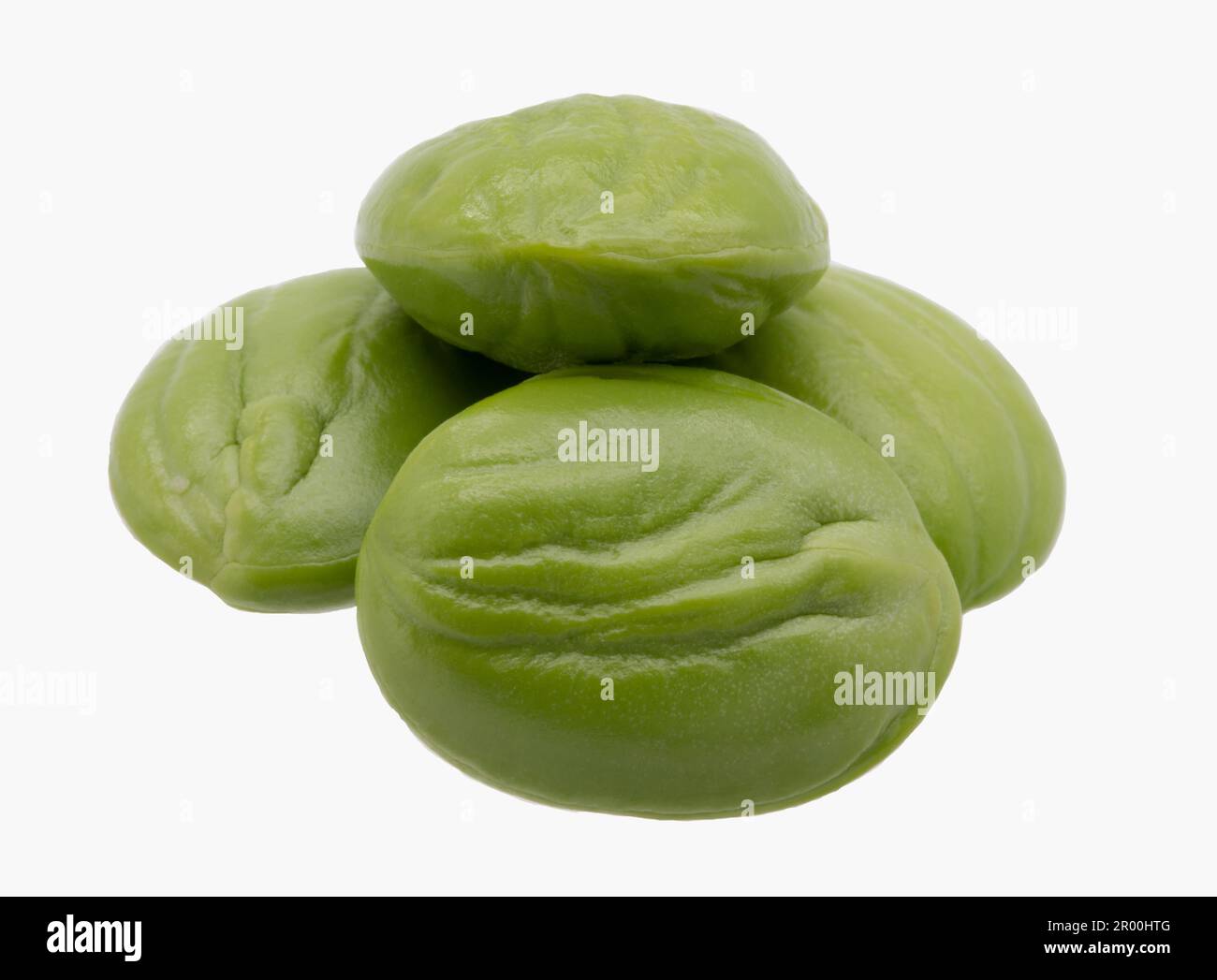 Sato seeds, bitter bean isolated on white background Stock Photo - Alamy