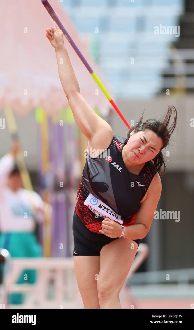 Japanese Haruka Kitaguchi competes during women's javelin throw of ...