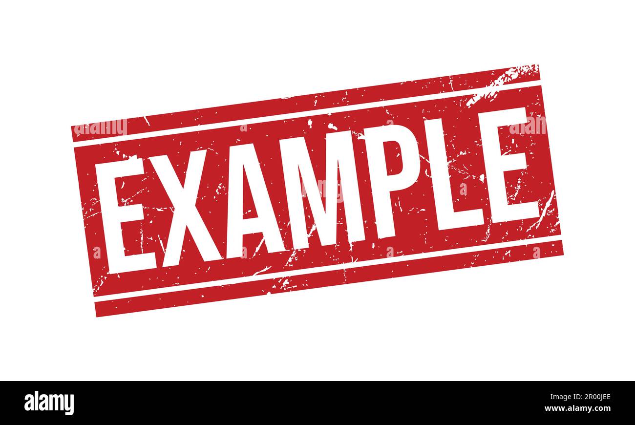 Example Rubber Stamp Seal Vector Stock Vector Image & Art - Alamy
