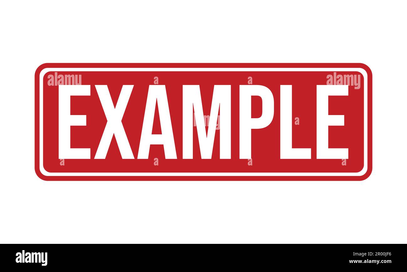 Example Rubber Stamp Seal Vector Stock Vector Image & Art - Alamy