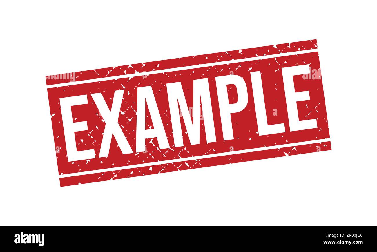 Example Rubber Stamp Seal Vector Stock Vector Image & Art - Alamy