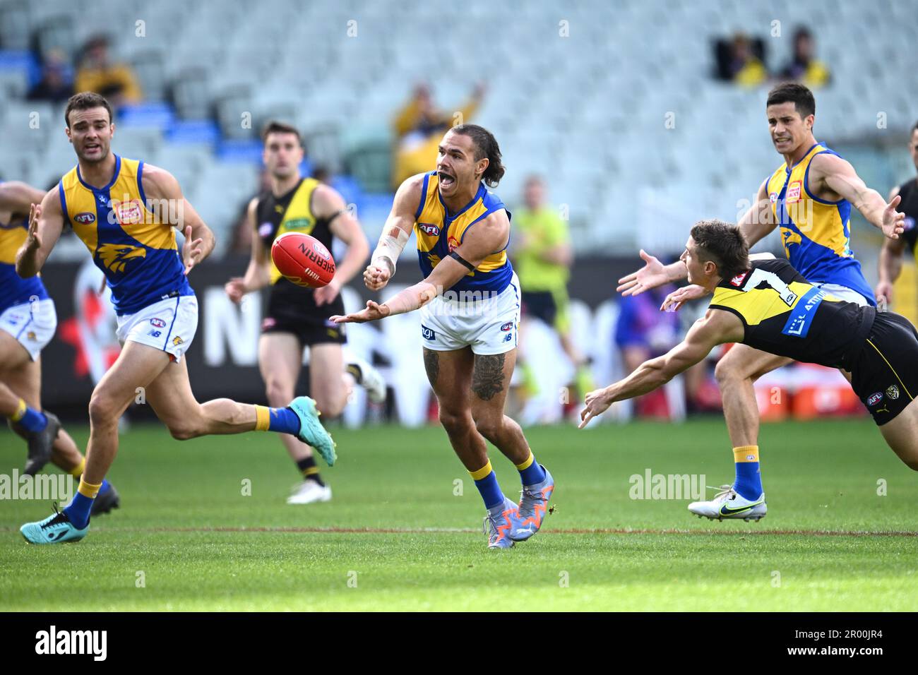 Jamaine Jones of West Coast during the AFL Round 8 match between the ...