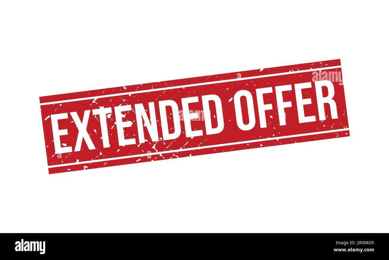 Extended Offer Stamp Seal Vector Illustration Stock Vector Image & Art - Alamy