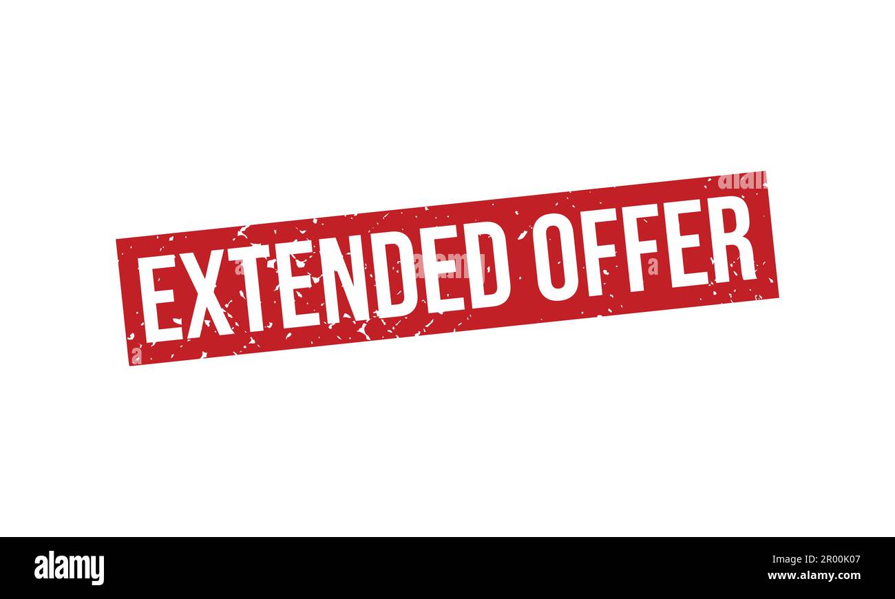 Extended Offer Rubber Stamp Seal Vector Stock Vector Image & Art - Alamy
