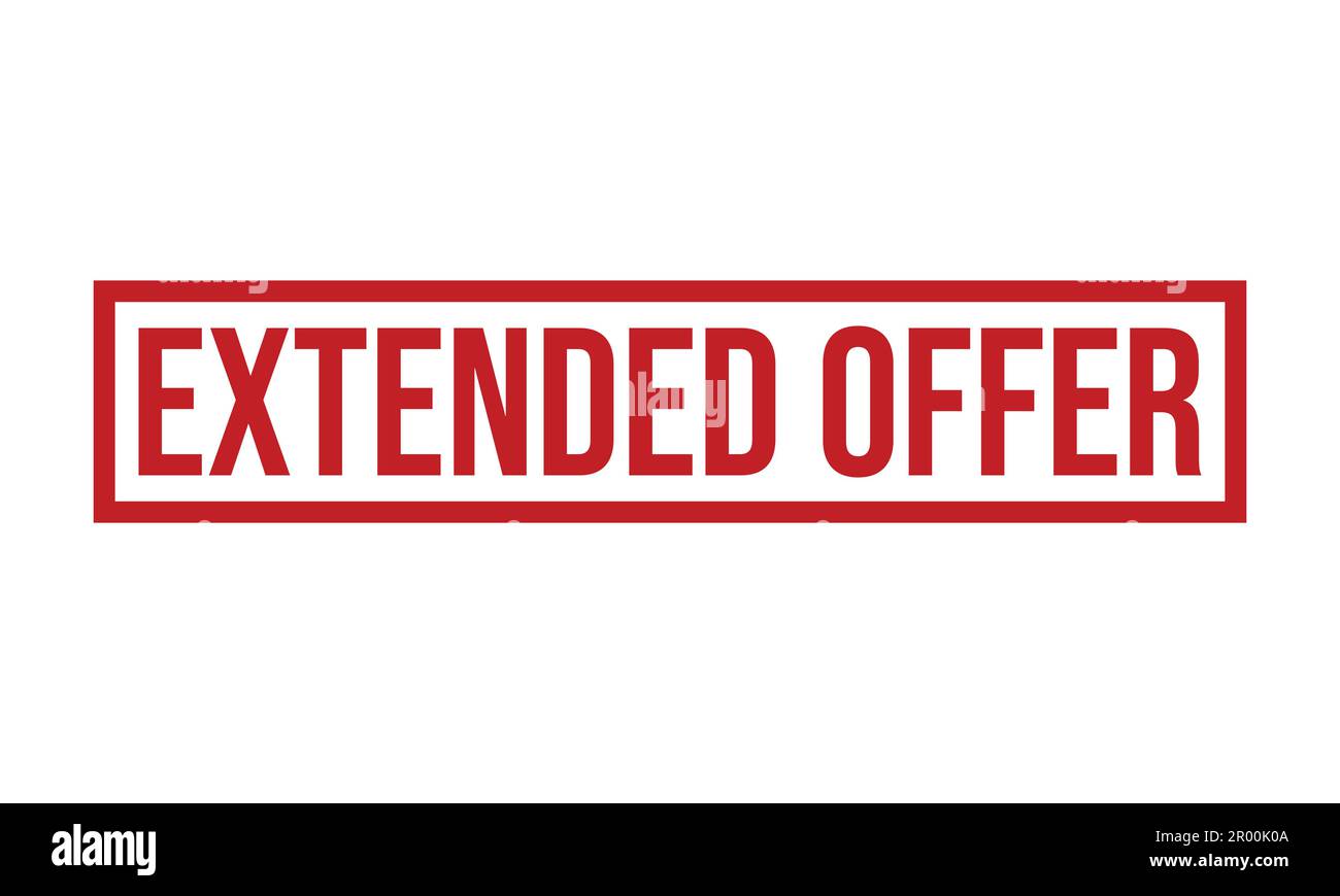 Extended Offer Rubber Stamp Seal Vector Stock Vector Image & Art - Alamy