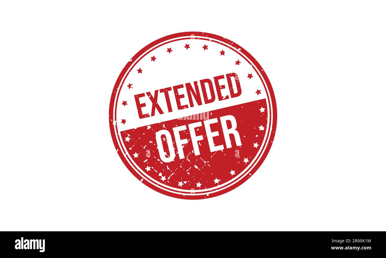 Extended Offer Stamp Seal Vector Illustration Stock Vector Image & Art ...