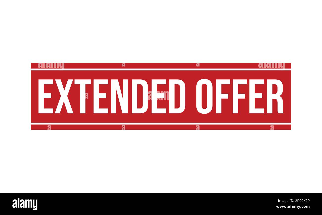 Extended Offer Rubber Stamp Seal Vector Stock Vector Image & Art - Alamy