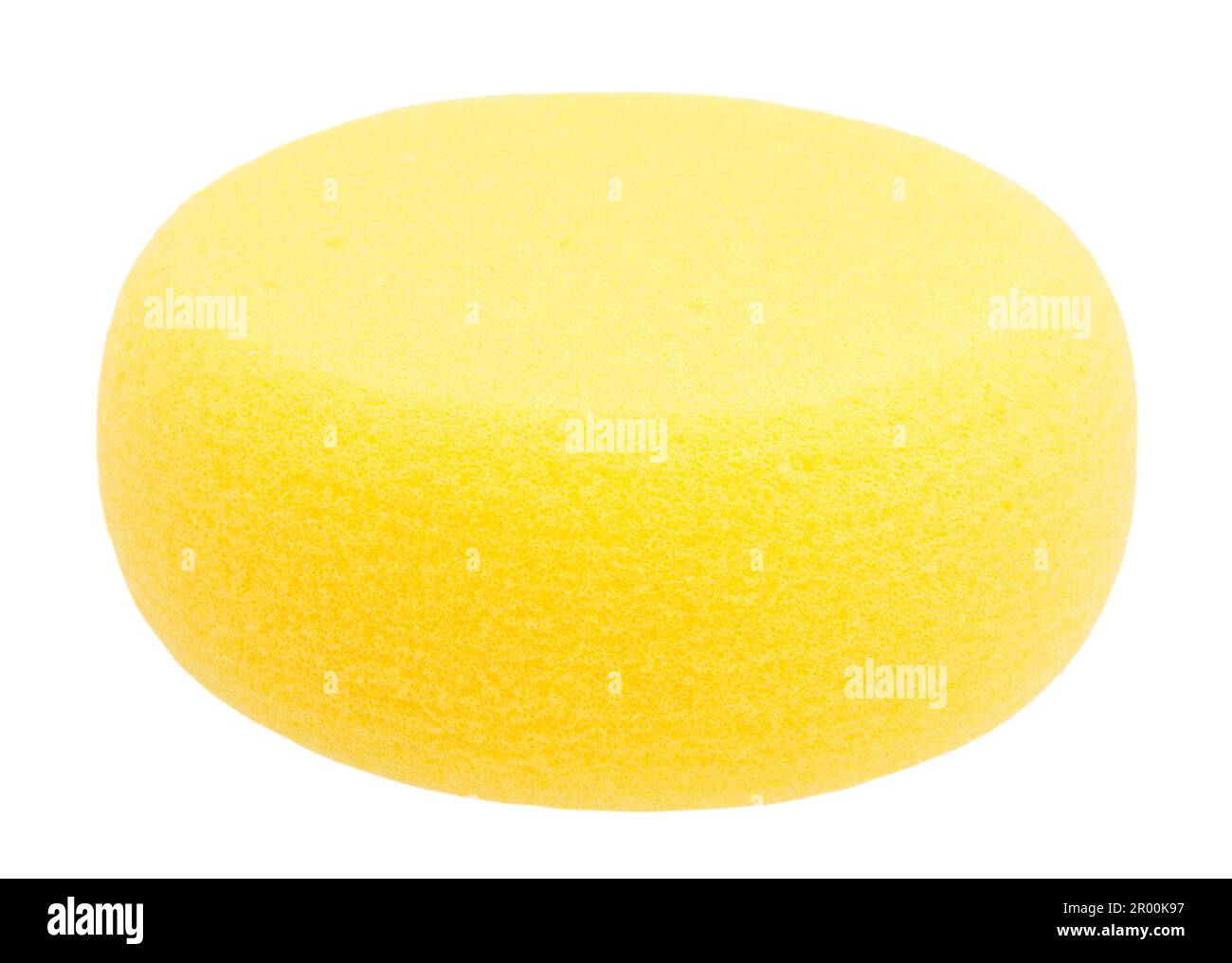 Yellow sponge isolated on white background Stock Photo - Alamy